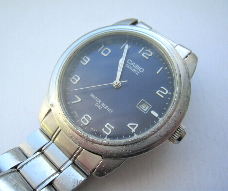 casio quartz watch mens MTP-1266 module 2719 Japan 50m WR 36mm | eBay