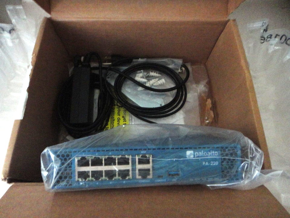 NEW PALO ALTO NETWORKS PA-220 8-Port Next-Generation Firewall Security ...