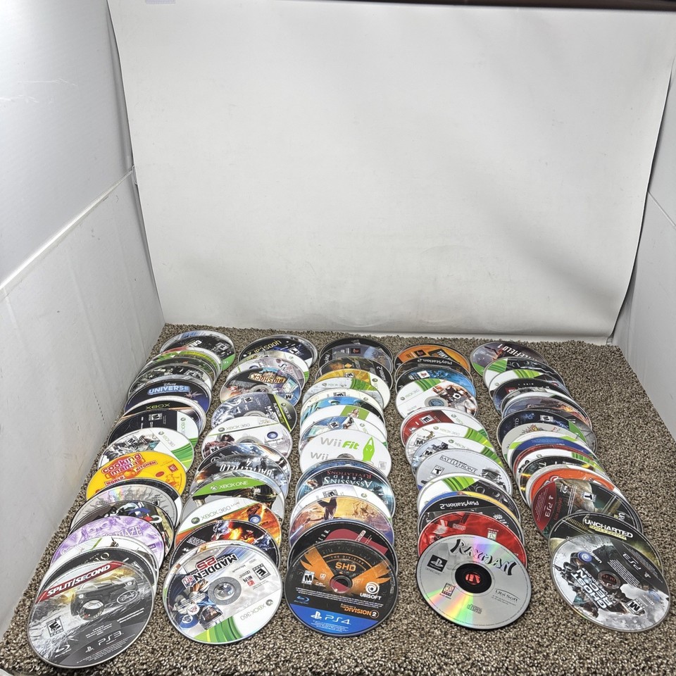 Disc Only Video Game Lot Of 100 Games UNTESTED Disc Only | eBay