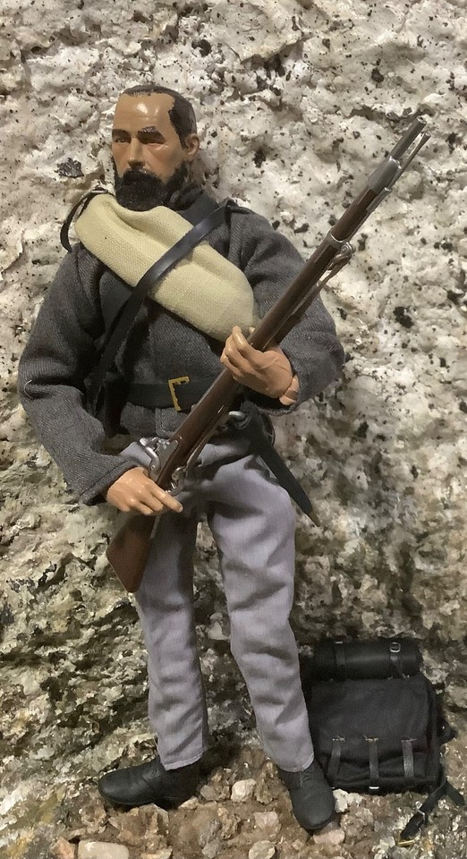 1/6 Civil War Sideshow CSA Confederate Infantry w/Flocked Beard ...