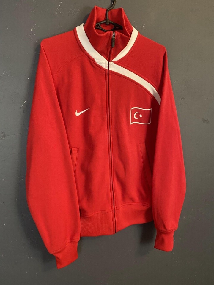 MEN'S NIKE TURKEY NATIONAL 2008/2010 TRACK TOP JACKET SOCCER FOOTBALL ...