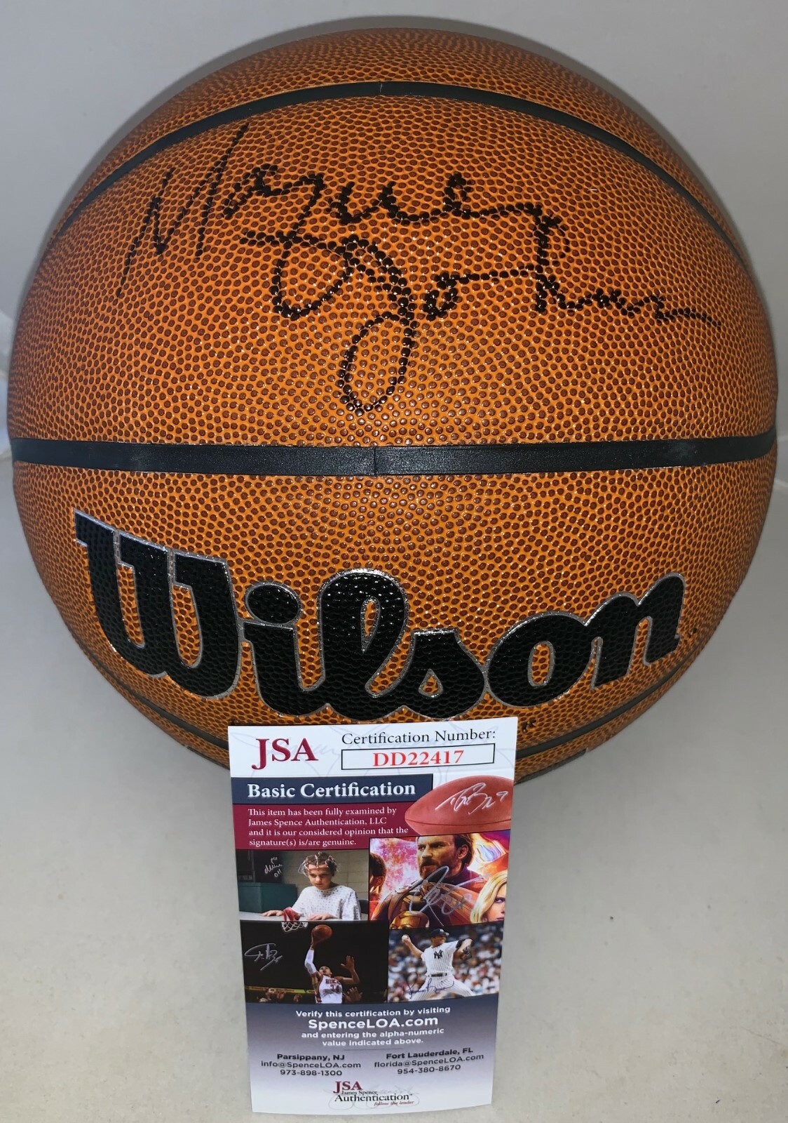 Marques Johnson UCLA Bruins signed F/S Full Size NCAA Basketball Ball ...