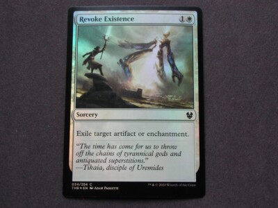 2020 MTG Foil Sorcery "Revoke Existence" NM+ Magic Card #034 THB | eBay