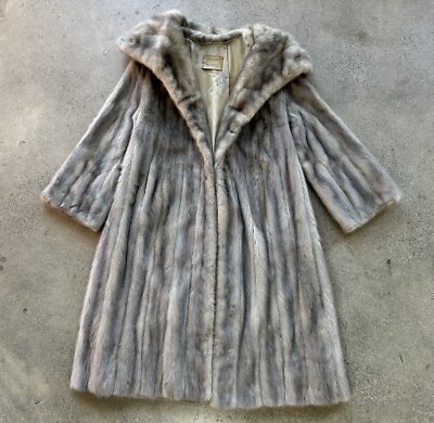RARE 50s Vintage Cerulean Brand Emba Natural Blue Mutation Mink Full ...