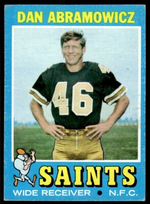 1971 TOPPS DAN ABRAMOWICZ NEW ORLEANS SAINTS #90C | eBay