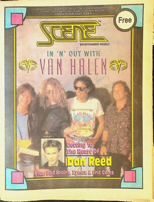 Cleveland Scene Magazine August 15 1991 Van Halen Dan Reed Bad Brains ...
