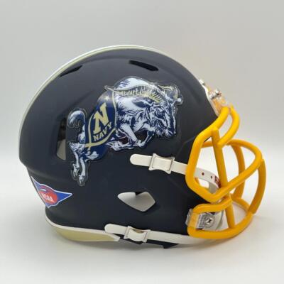 Navy Midshipmen CUSTOM Matte Navy Blue - Billy Goat Mini Football ...
