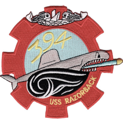 5" USS NAVY RAZORBACK SS-394 EMBROIDERED PATCH | eBay
