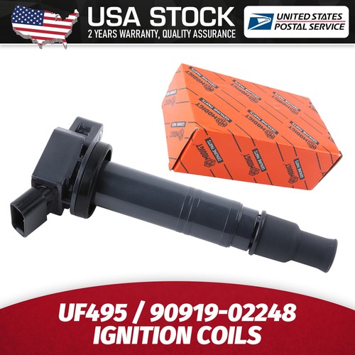 Black Durable 1x Ignition Coil UF495/90919-02248 For Scion xB 2008-2015 ...