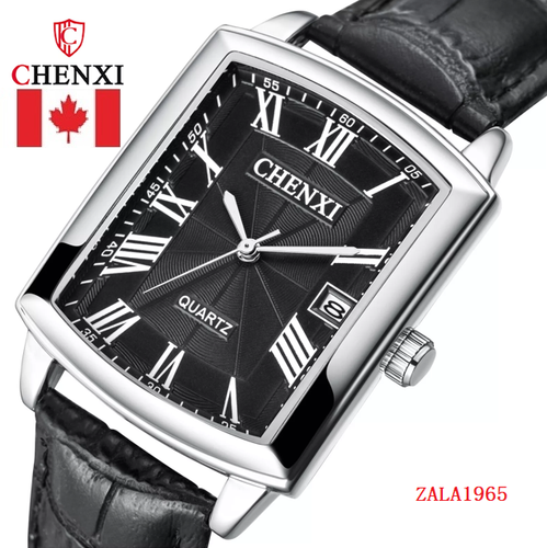 Men’s Watch CHENXI Waterproof, Japanese Quartz Movement, Leather Strap with Date | eBay
