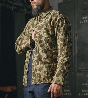 WWII USMC Type P-44 HBT Duck Hunter Camo Jacket | eBay