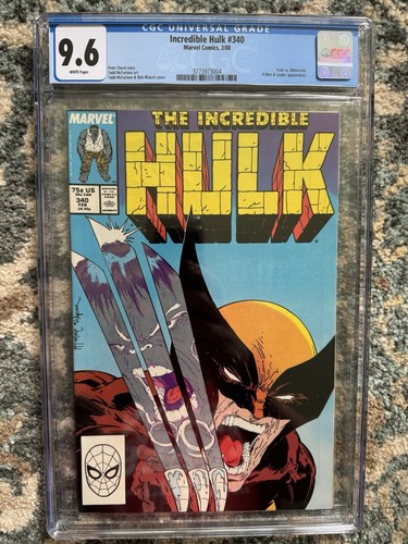 Incredible Hulk #340 CGC 9.6 NM+ White Pages, Hulk vs. Wolverine, Todd ...