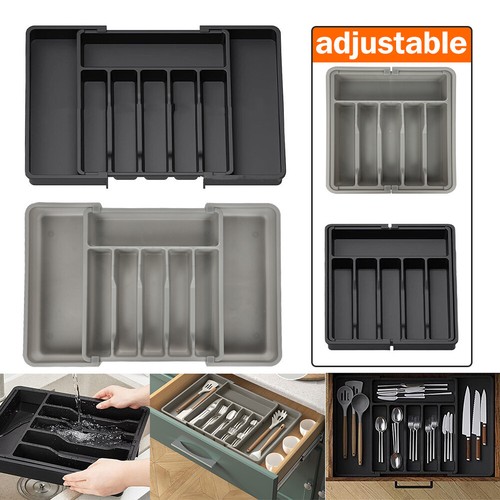 Multipurpose Cutlery Organiser Kitchen Drawer Tray Insert Cabinet ...