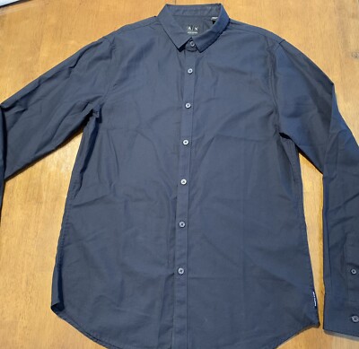 armani exchange button up | eBay