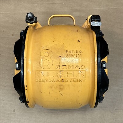 ROMAC 8” ALPHA WIDE RANGE RESTRAINT COUPLING 8.60-9.10” range ALPHA-A-9 ...
