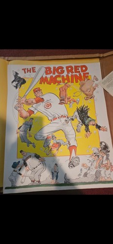 Reds Big Red Machine Poster 1970 Willard Mullin Comes Qith Original COA ...