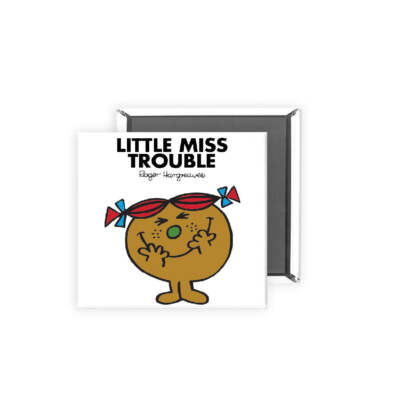 Little Miss Trouble Square Magnet Mr Men Home Kitchen Fridge Magnet ...