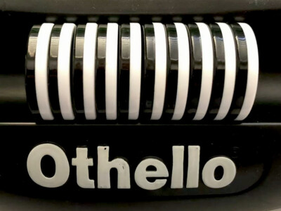 12 Othello Game Pieces Replacement Black and White Discs Chips Tokens ...