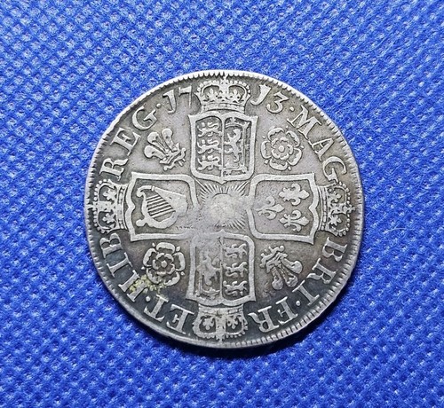 1713 Halfcrown - Queen Anne British Silver Coin Roses And Plumes | eBay UK