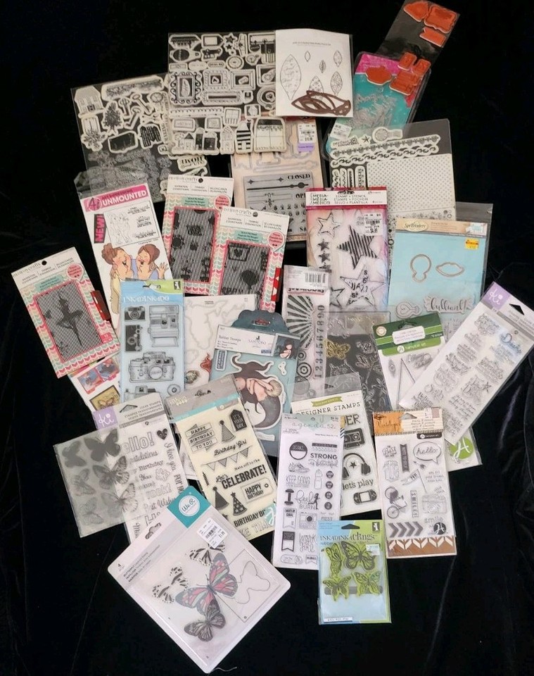Lot Of 30 Stamps & Die Sets Grab Bag Various Brands, Great Value, Wide ...