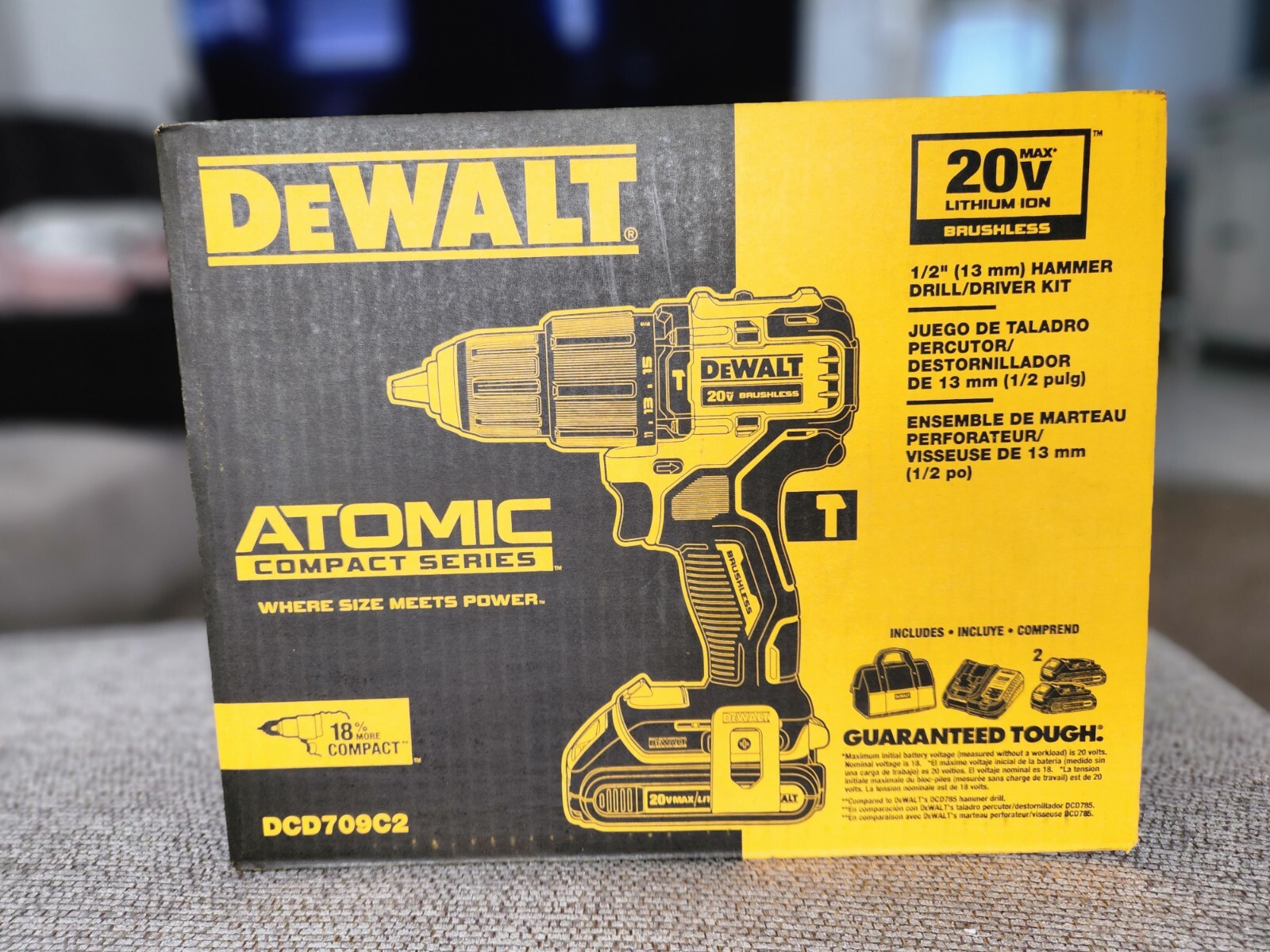 Buy DEWALT DCD709C2 20V Cordless Hammer Drill online | eBay