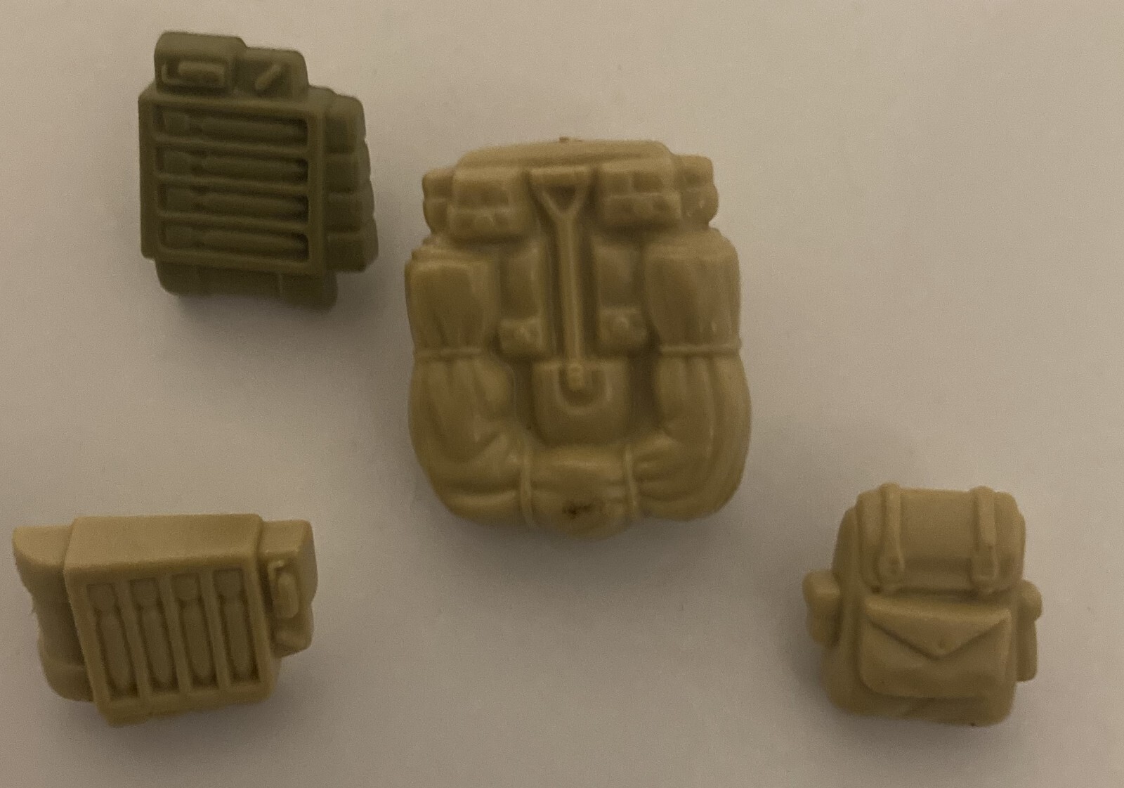 GI Joe Backpack Accessories Lot OF 4 (DUKE) + ETC For Toy Soldiers 1982 ...