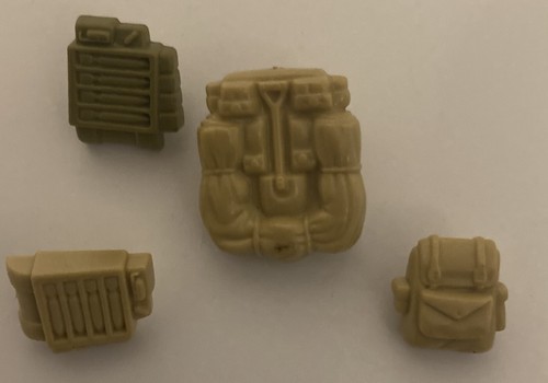 GI Joe Backpack Accessories Lot OF 4 (DUKE) + ETC For Toy Soldiers 1982 ...