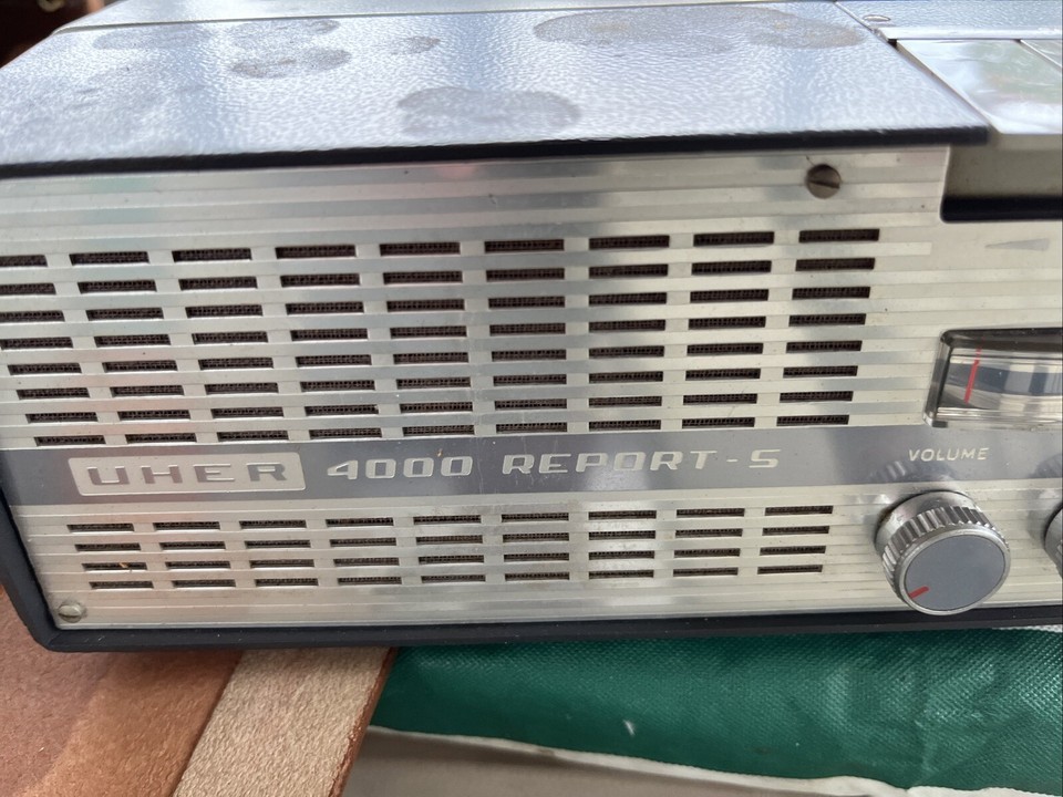 UHER 4000 REPORT-5 REEL TO REEL TAPE RECORDER/untested/leather caring ...