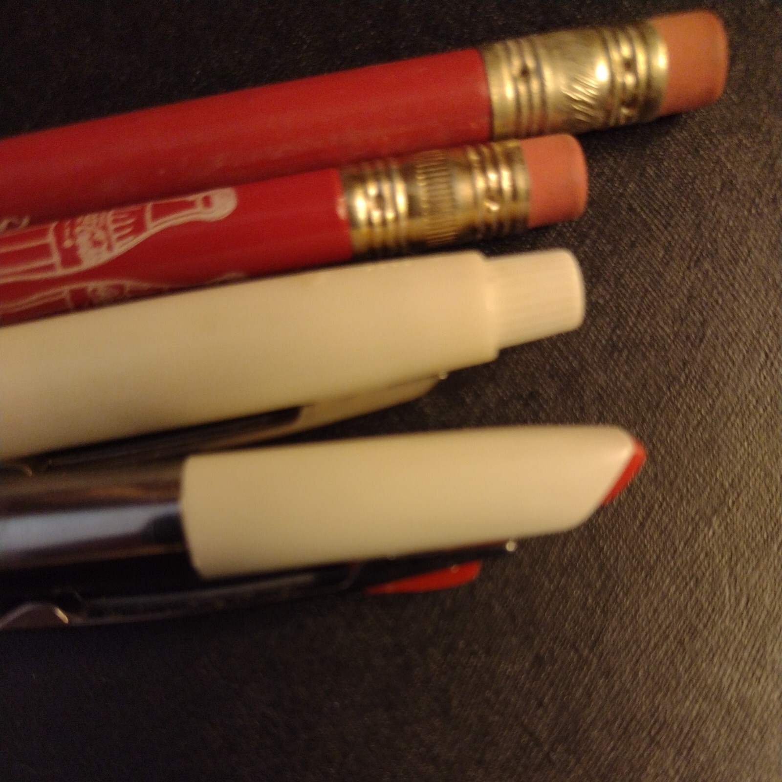 Lot of 4 Vintage Pens + Pencils Advertising Coca Cola Soda Pop white ...