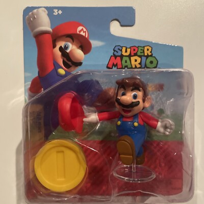Nintendo Super Mario Bros. Action Figure Running Mario With Coin Jakks ...