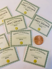 Set of 12 Mini edible diplomas for desserts, add name, pre cut, 1.35"x1 ...