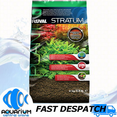 Fluval Stratum Plant and Shrimp Substrate 4kg Aquarium Fertiliser Soil ...
