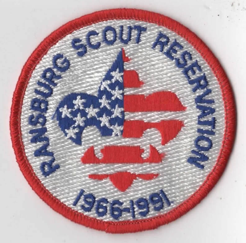 1966-1991 Ransburg Scout Reservation BSA Patch RED Bdr. [CA4520] | eBay