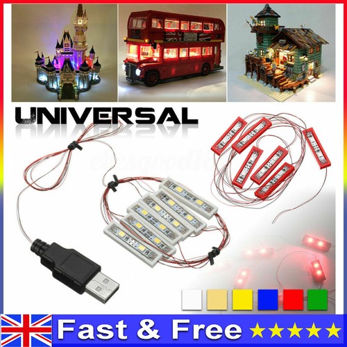 Universal DIY USB LED Light Bricks Lighting Kit For Lego MOC Toy Bar ...
