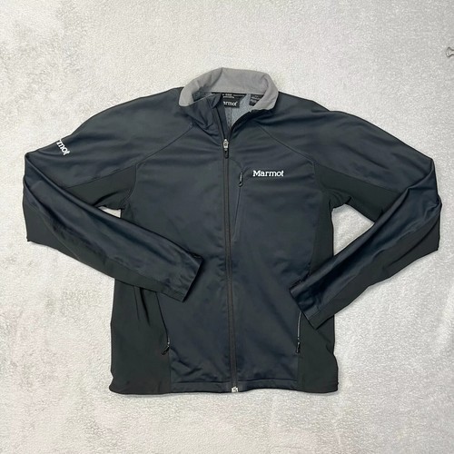 Marmot Windbreaker Jacket Men Small S Full Zip Polyester Black | eBay ...