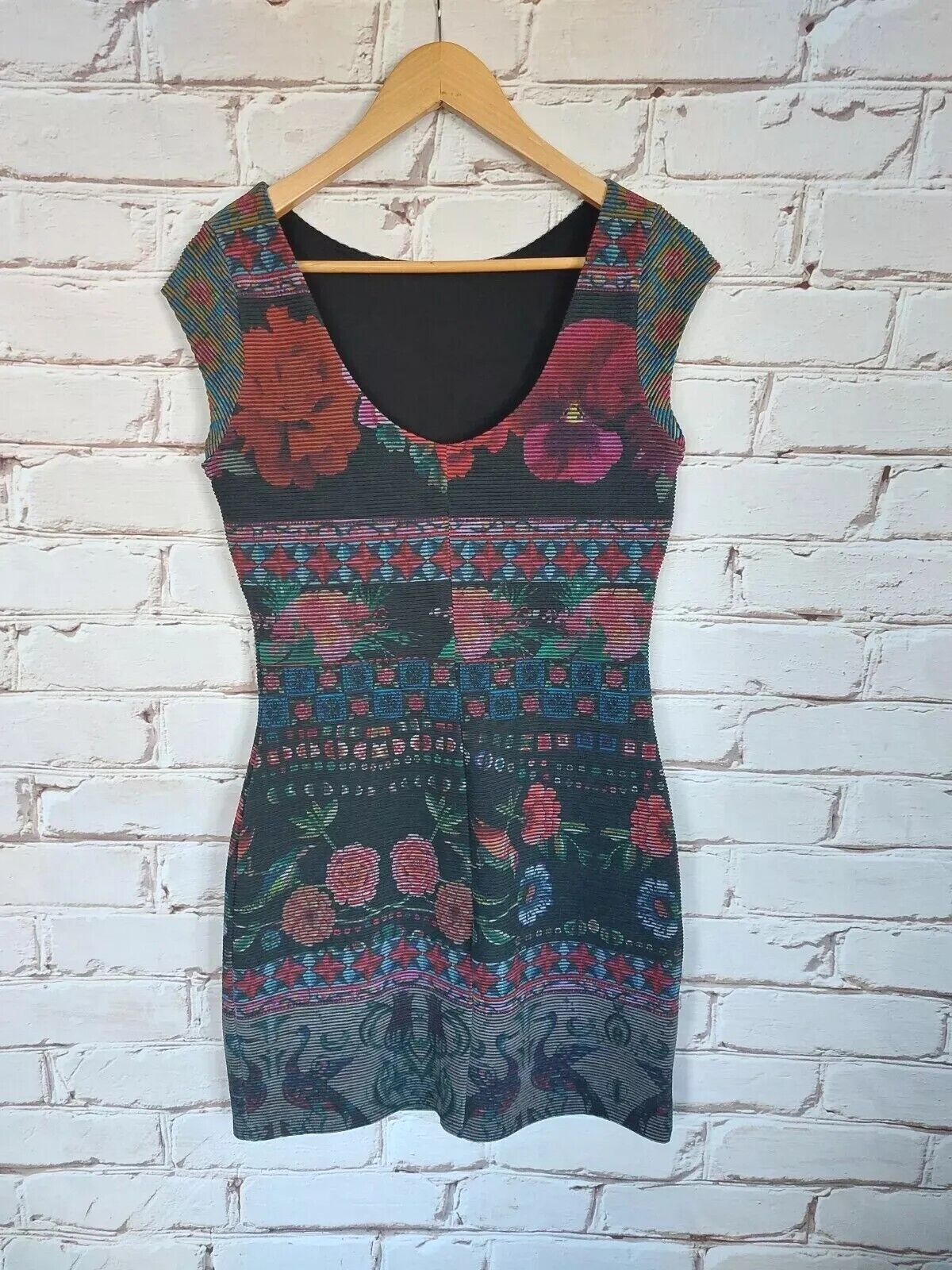 Robe femme Desigual Monroe taille M D36 robe fourreau motif floral ...