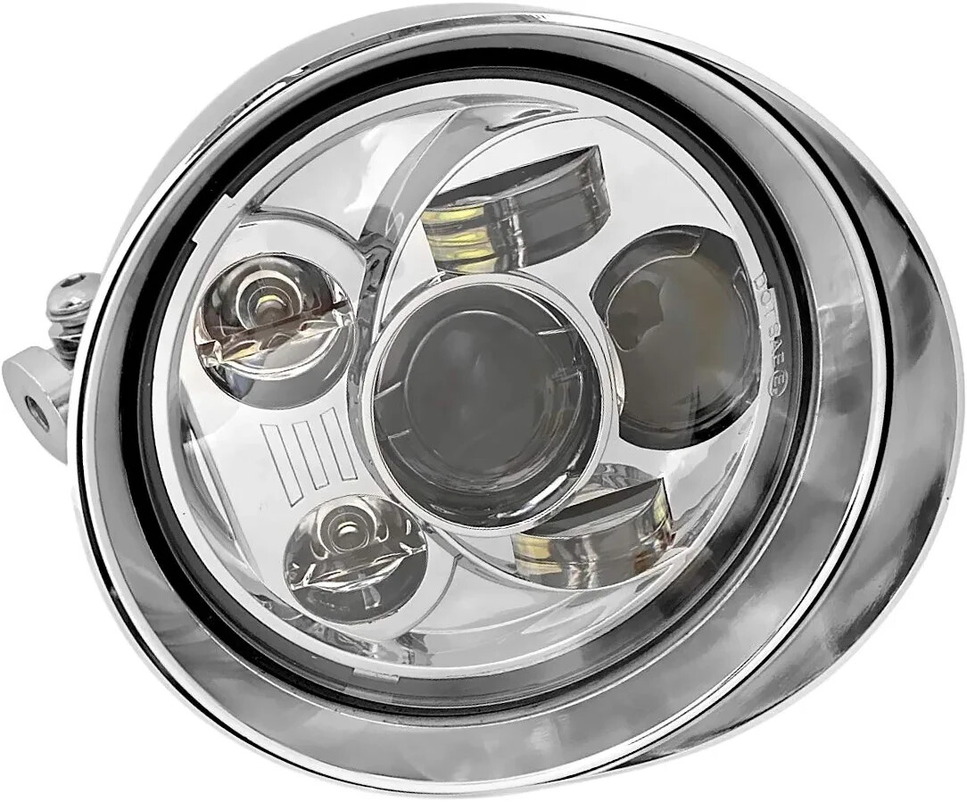 5.75" Chrome LED daymaker bullet headlight Harley Sportster dyna ...