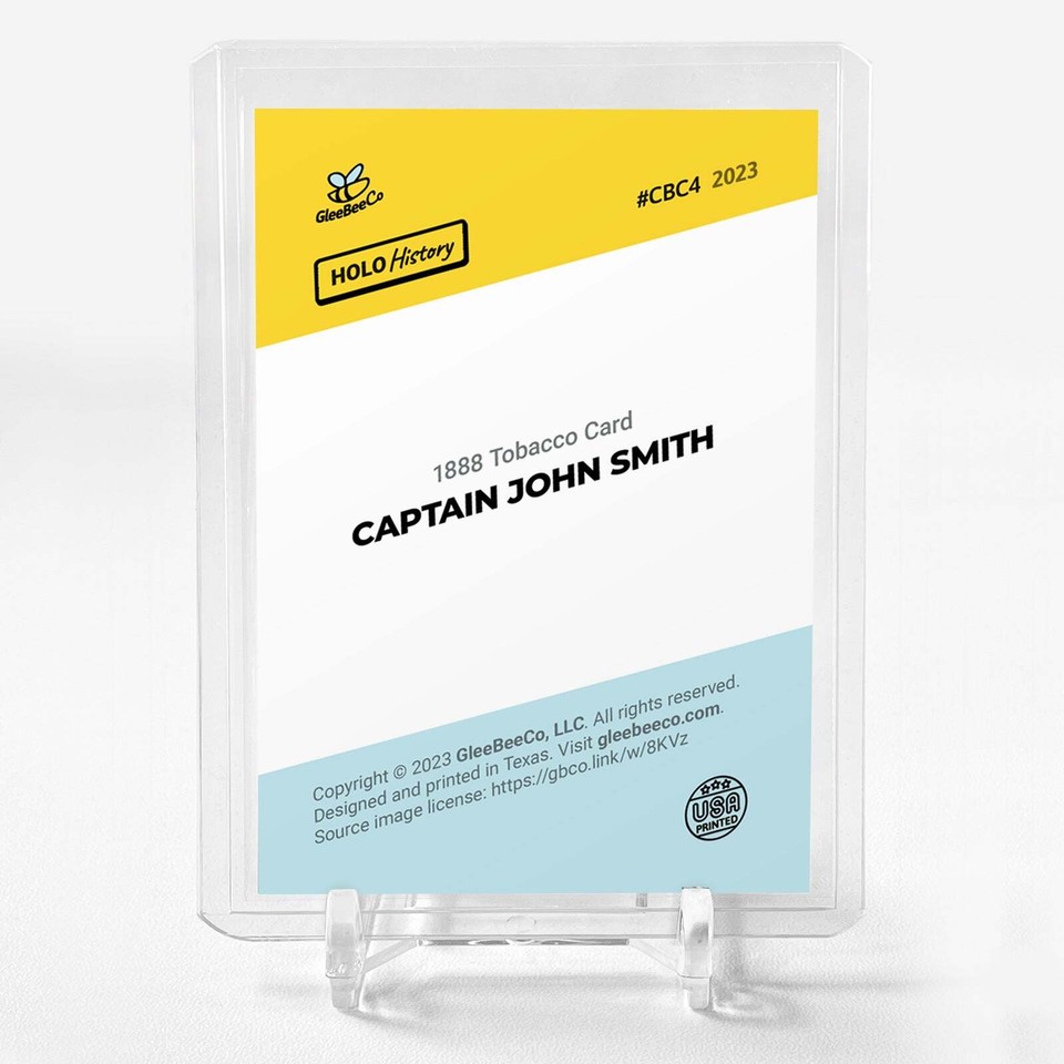 CAPTAIN JOHN SMITH Holographic Art Card 2023 GleeBeeCo Holo History # ...