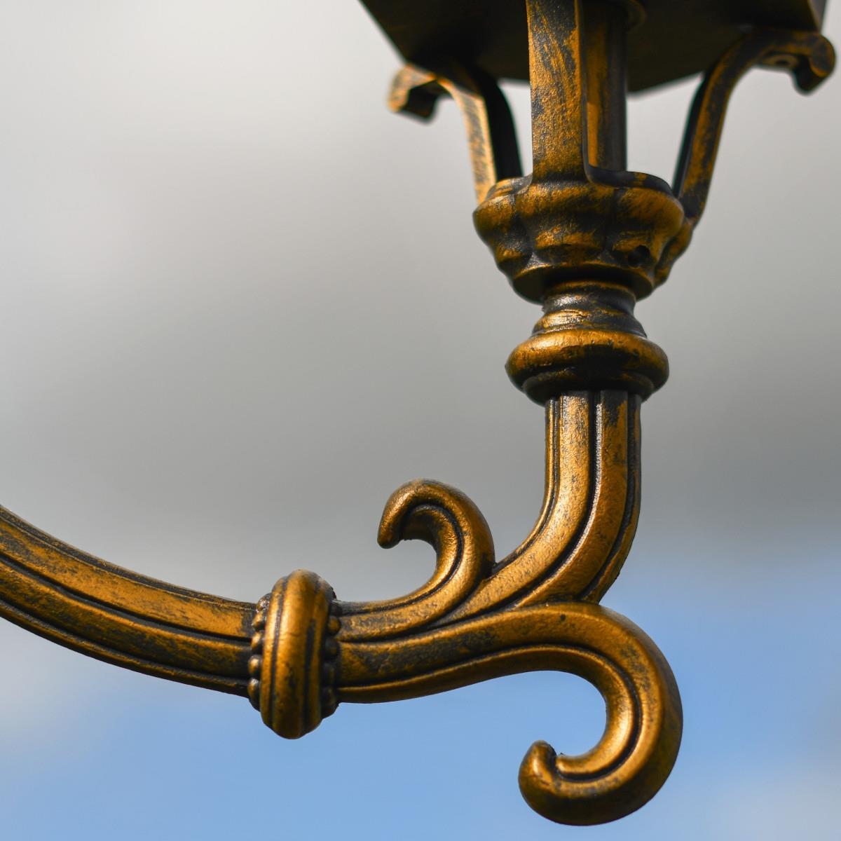 Deluxe 2.3m Antique Bronze Cast Aluminium Double-Headed Victorian Lamp ...