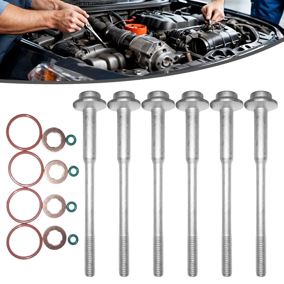 Fit VW AUDI TDI Fuel Injector Bolts Seals Rings Washers Kit WHT007480 ...