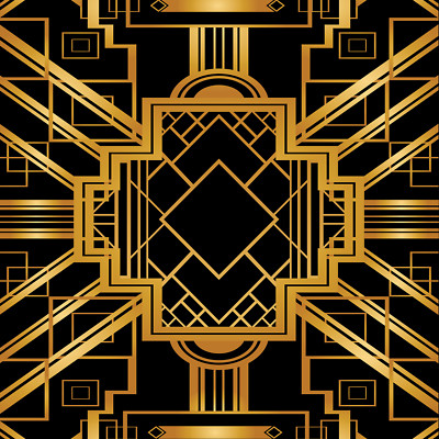 2m Wide High Quality Large Print Printed Graphic Backdrop Gatsby 1930s ...