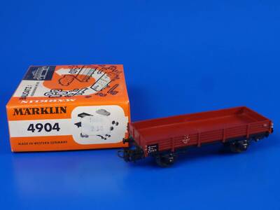 MARKLIN H0 - 4903 - Low Sides Goods Truck - KIT BUILT / BOX 4904 - LN ...