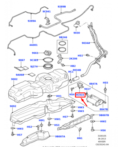 LR DISCOVERY III L319 Vapor Canister Purge Control Valve WTR500020 NEU ORIGINAL | eBay.de