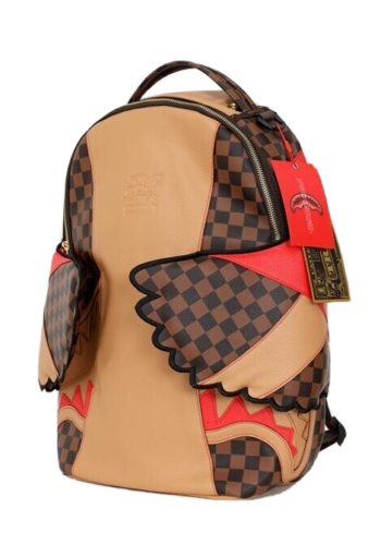 Buy Sprayground Brown Check Henny Wings Backpack Shark In Paris ...