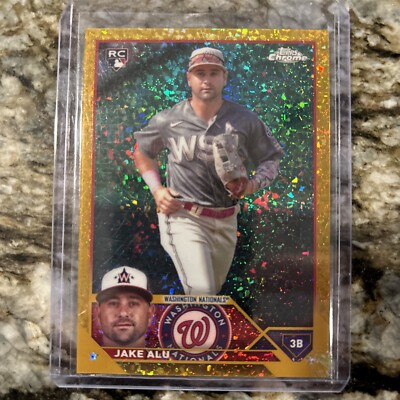 2023 Topps Chrome Update JAKE ALU Gold Speckle Refractor Rookie #/50 # ...