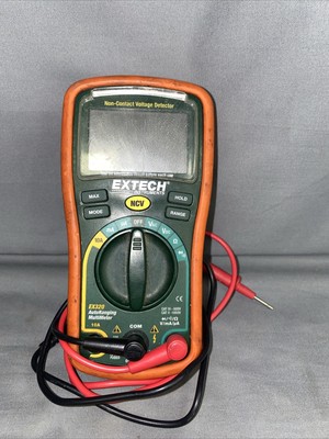 Extech EX330 12 Function Multimeter Non Contact Voltage Detector Red ...