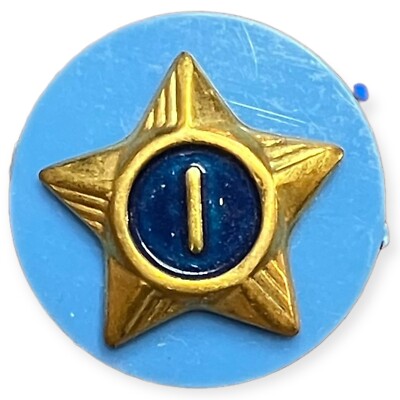 Vtg BSA Scout 1 Year Boy Scouts America Star Years Service Pin Blue ...