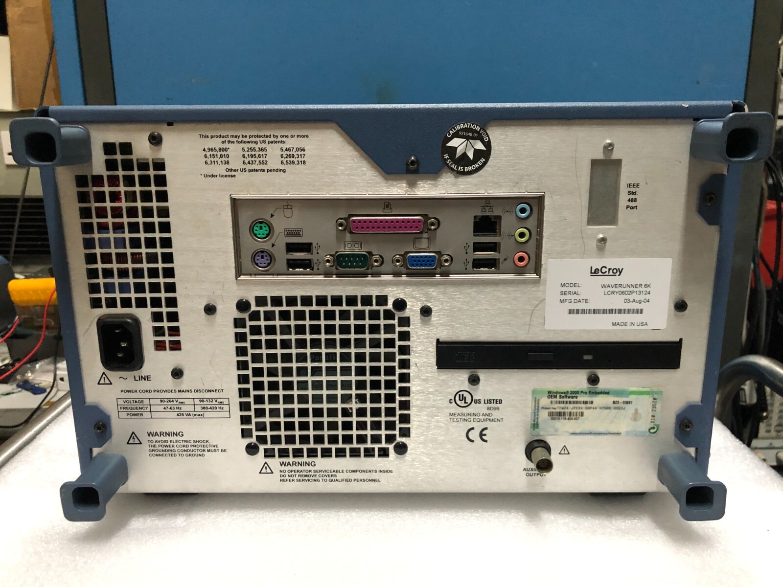 Lecroy WaveRunner 6050 500MHz, 4-Ch, 5GS/s, 2/4 Mpts Digital ...