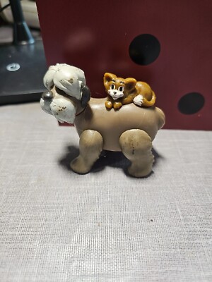 Vintage Disney 101 Dalmatians Colonel Tibbs Dog Cat Toy Figure Figurine ...