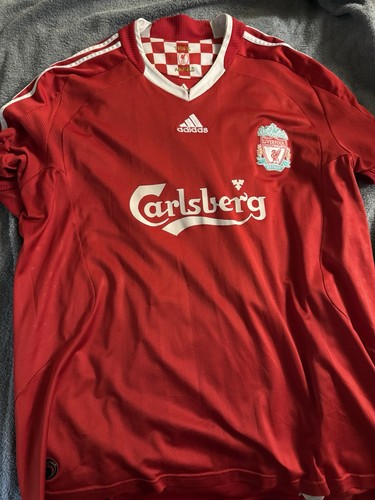 Vintage adidas Liverpool Football Club LFC 2008 home jersey CarlsbergXL ...